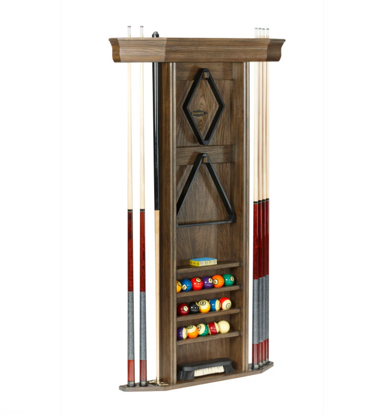 Brunswick Heritage Wall Cue Rack — Robbies Billiards & Game Room Design