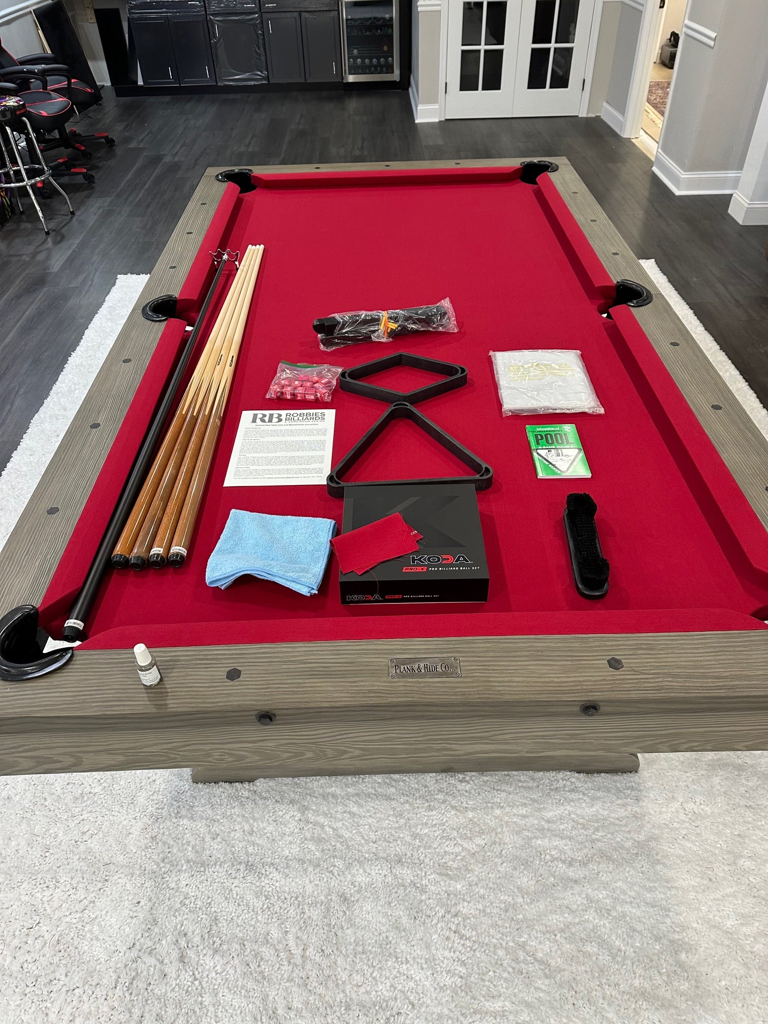 Plank and Hide Otis Pool Table — Robbies Billiards & Game Room Design