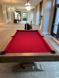 Plank and Hide Beaumont Pool Table — Robbies Billiards & Game Room Design