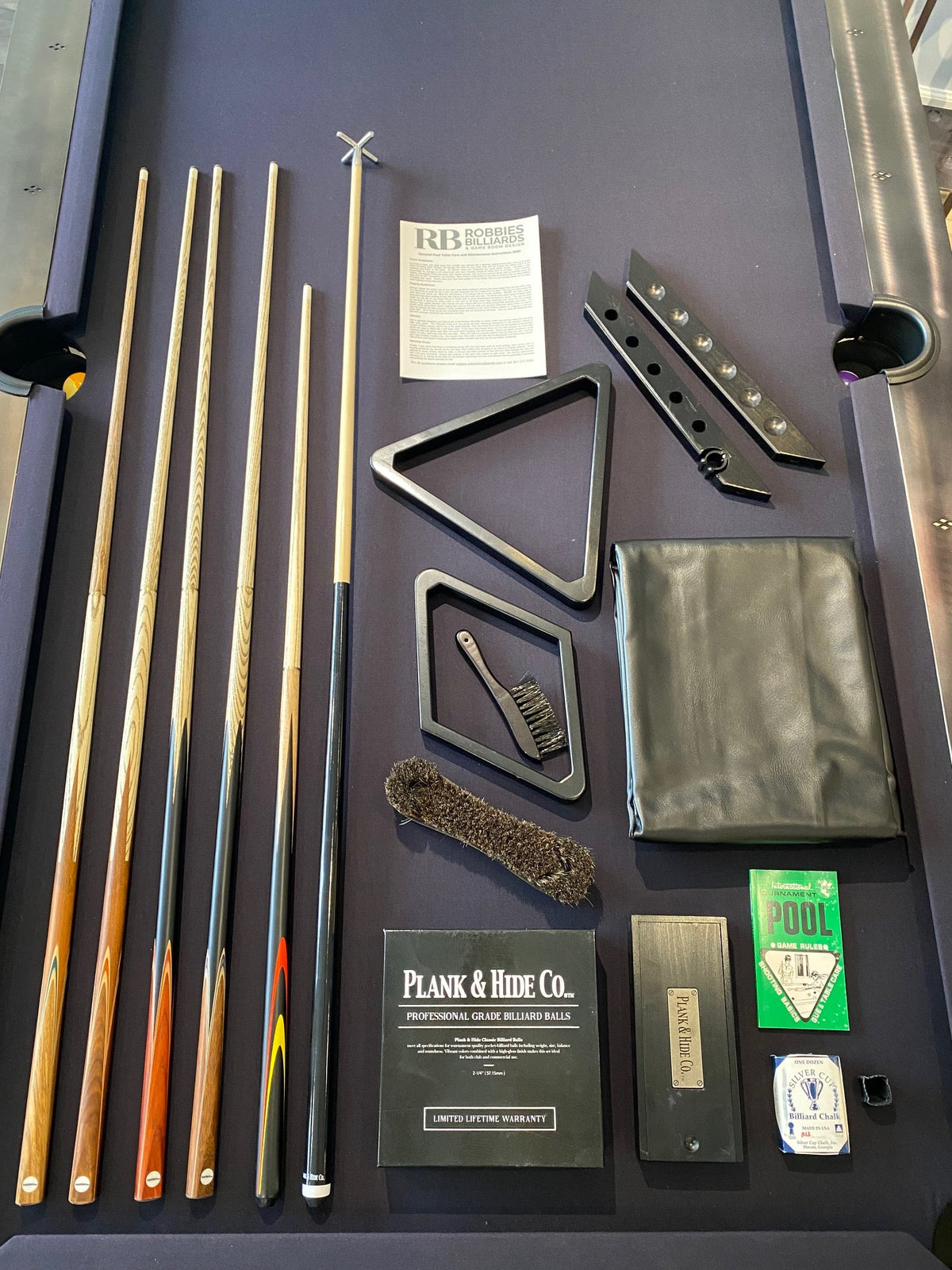 Plank & Hide Vintage Deluxe Accessory Package — Robbies Billiards & Game Room Design