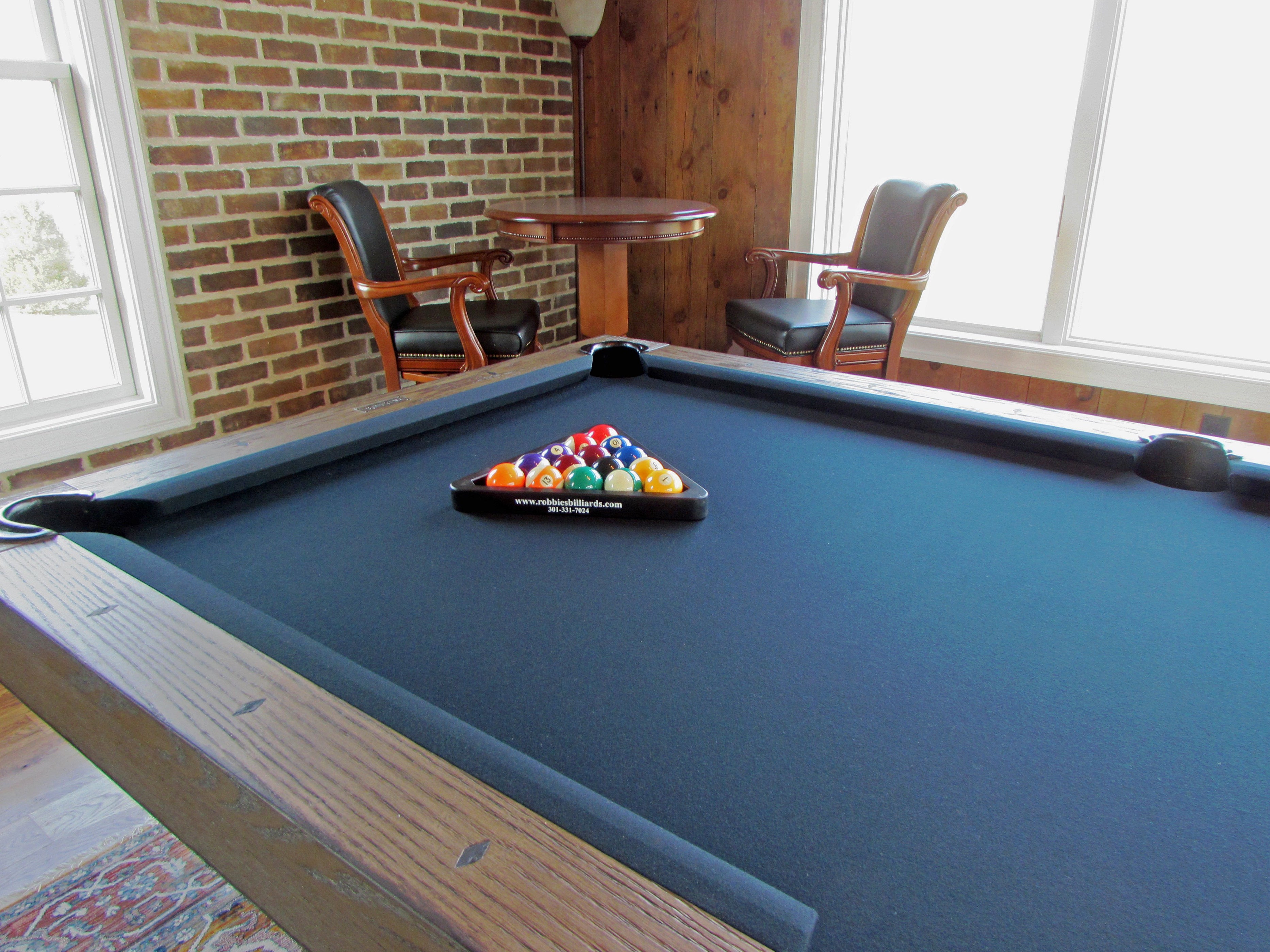 Plank and Hide Beaumont Pool Table — Robbies Billiards & Game Room Design