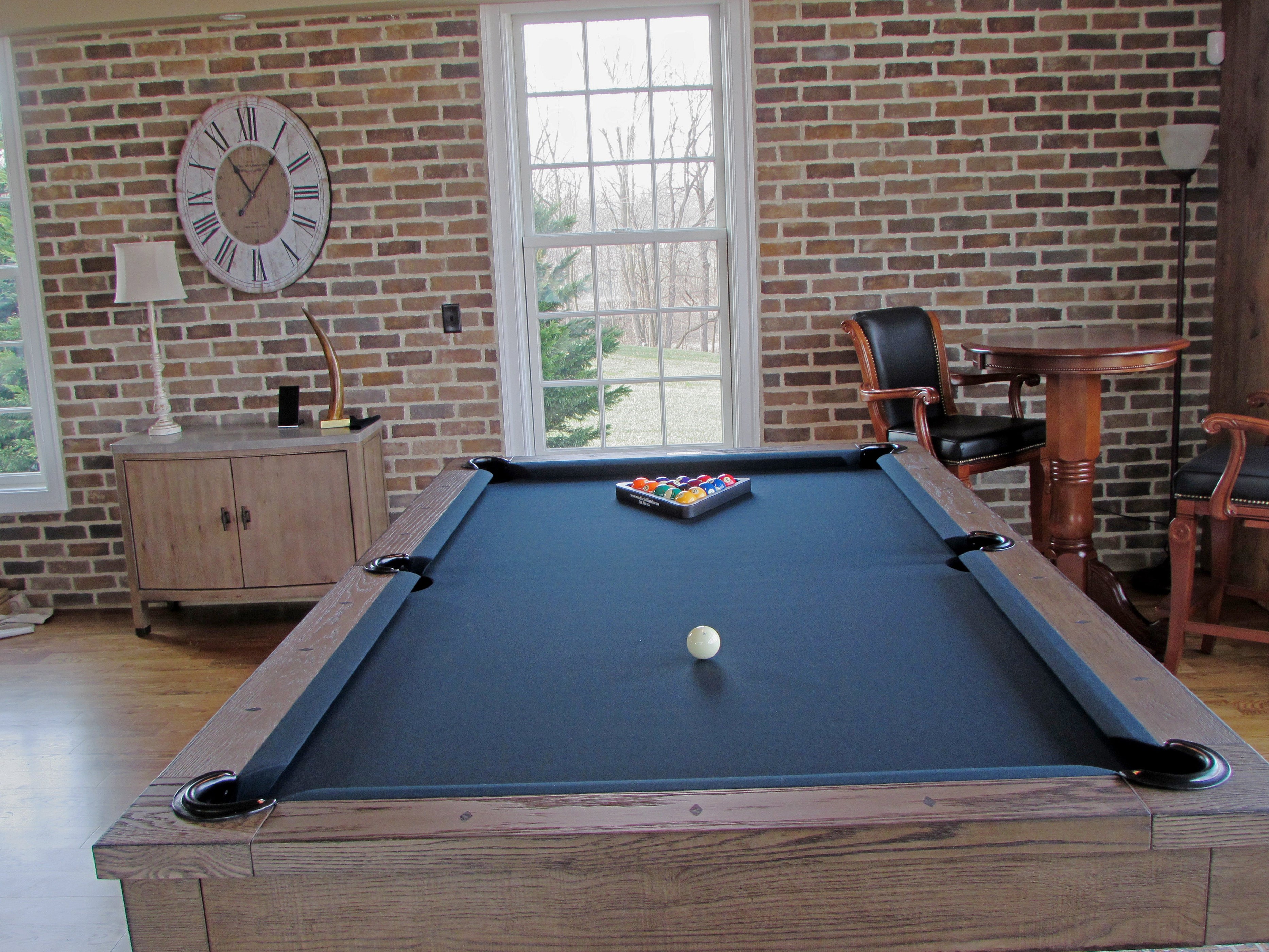 Plank and Hide Beaumont Pool Table — Robbies Billiards & Game Room Design