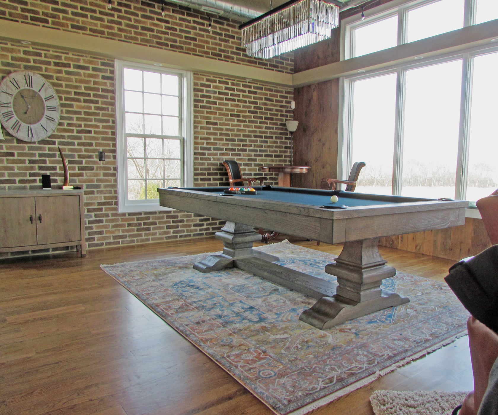 Plank and Hide Beaumont Pool Table — Robbies Billiards & Game Room Design