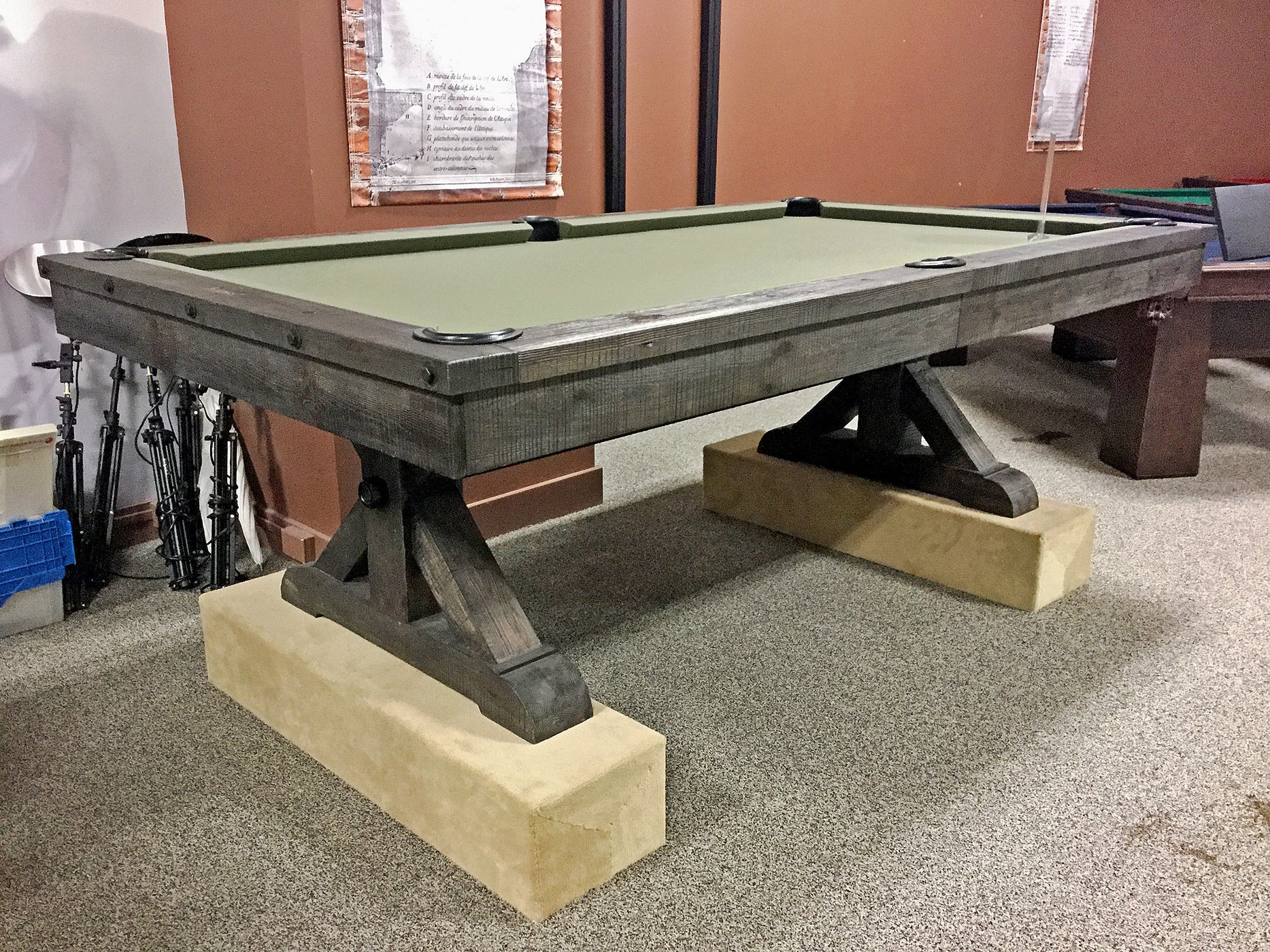 Plank and Hide Otis Pool Table Including Installation — Robbies Billiards