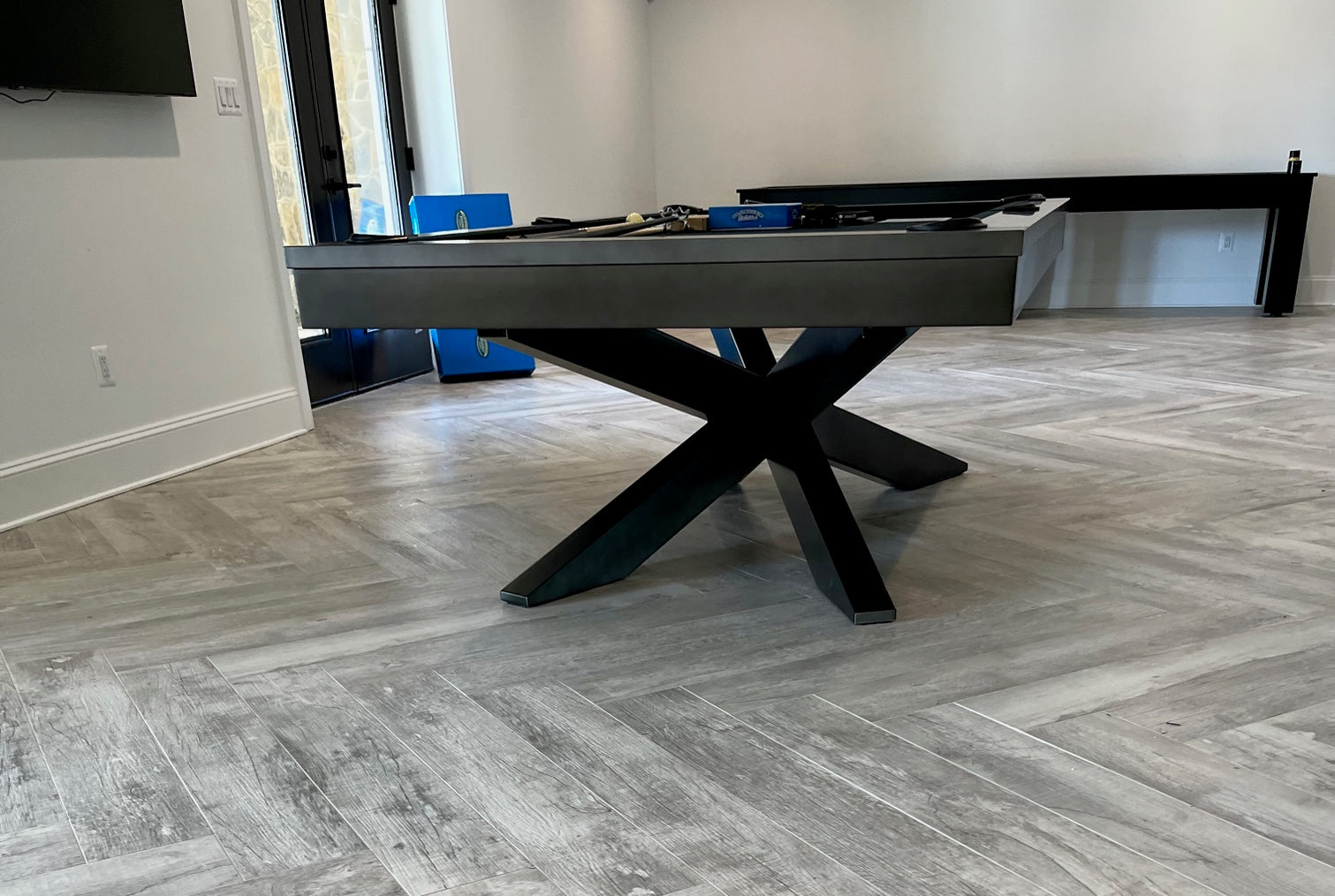 Plank and Hide Felix Pool Table — Robbies Billiards & Game Room Design