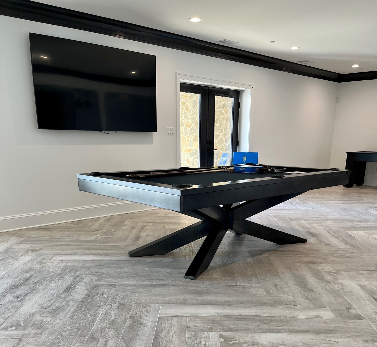 Plank and Hide Felix Pool Table — Robbies Billiards & Game Room Design