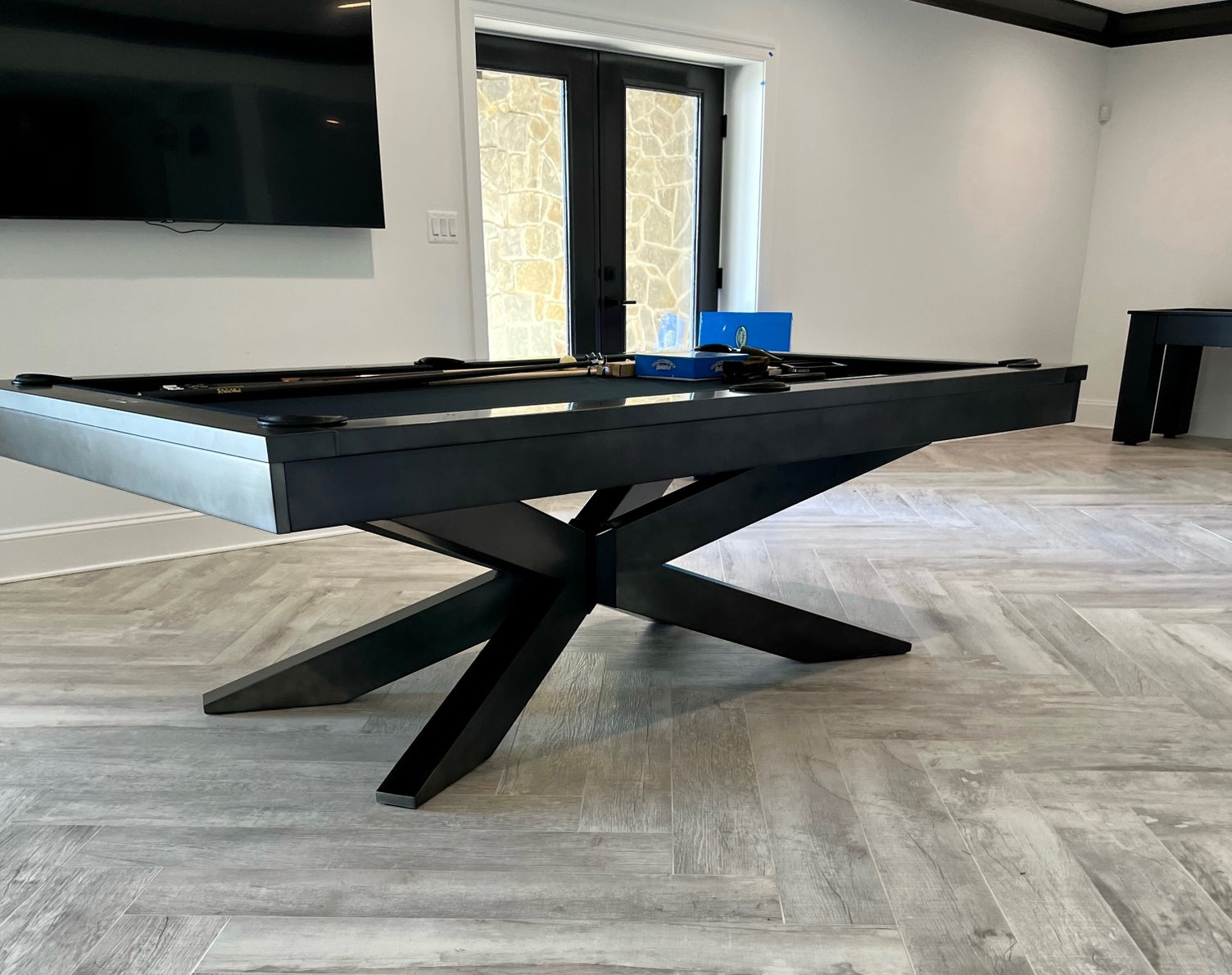 Plank and Hide Felix Pool Table — Robbies Billiards & Game Room Design